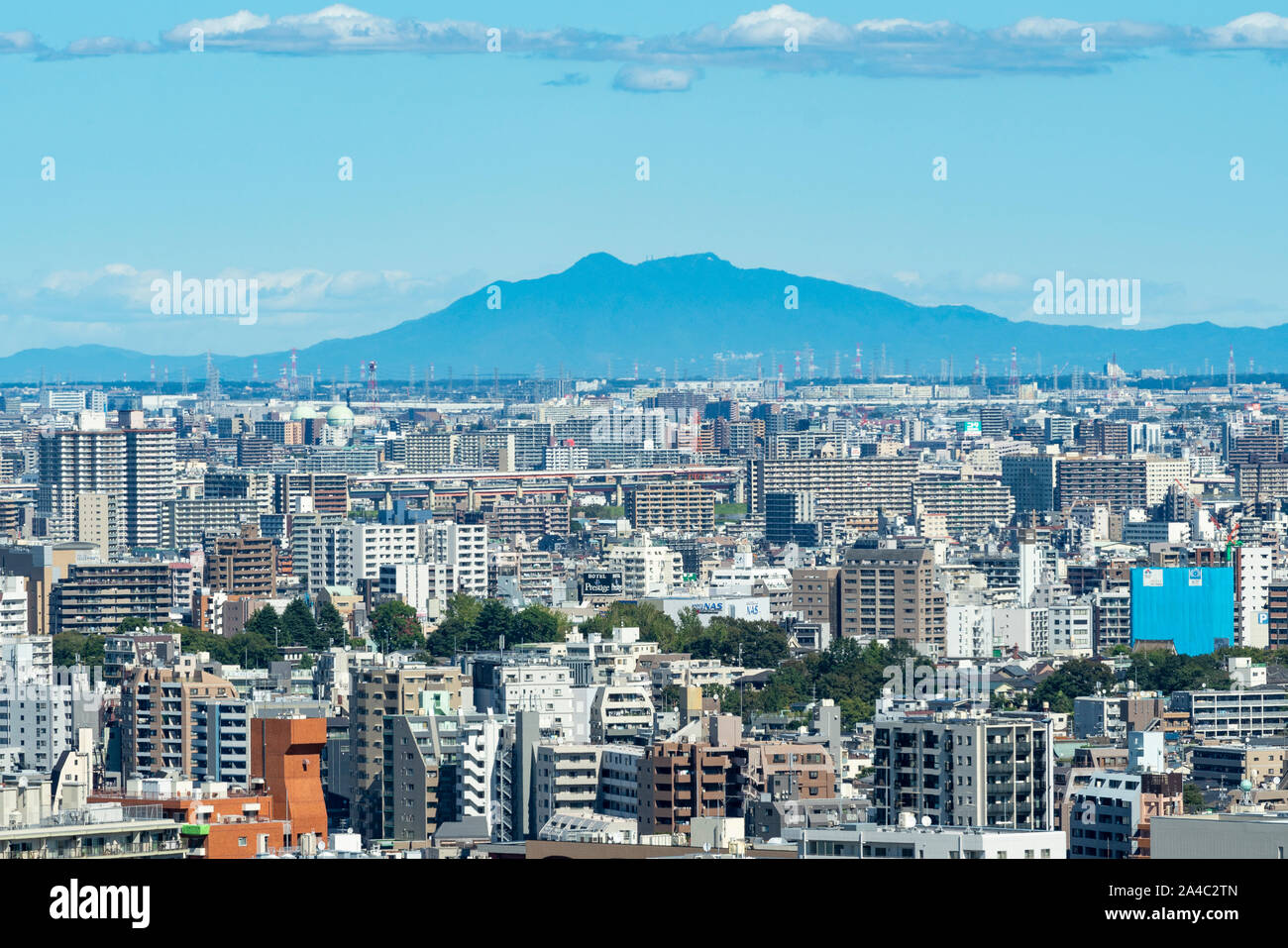 Mt.Tsukuba, Tsukuba City, Ibaraki Prefecture, Japan. View from Bunkyo ...