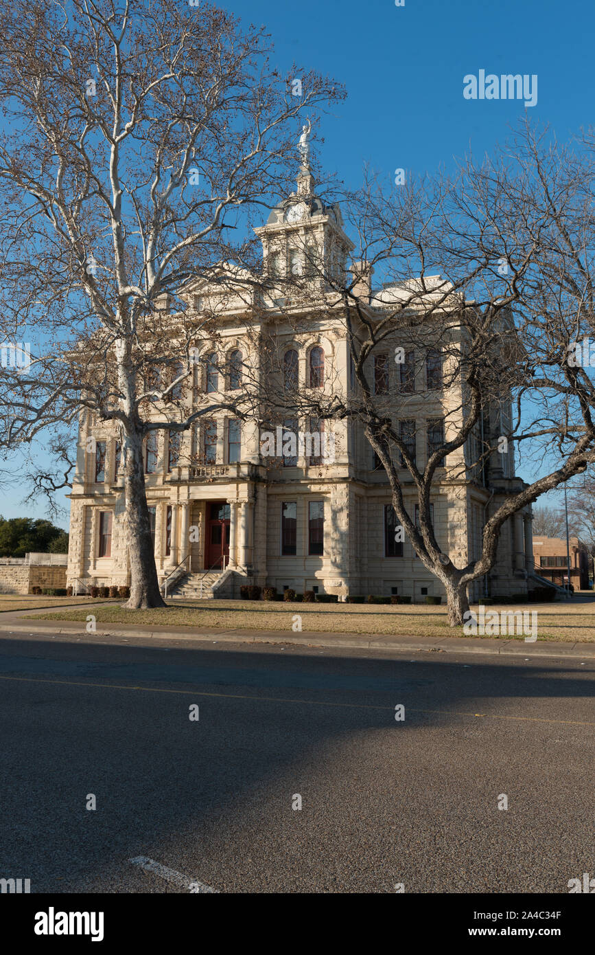 The Milam County, Texas, courthouse in Cameron, Texas, the fourth ...