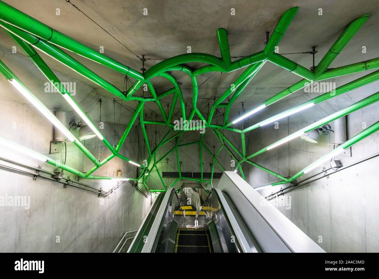Toei Oedo Line Iidabashi Station, Bunkyo-Ku, Tokyo, Japan Stock Photo ...