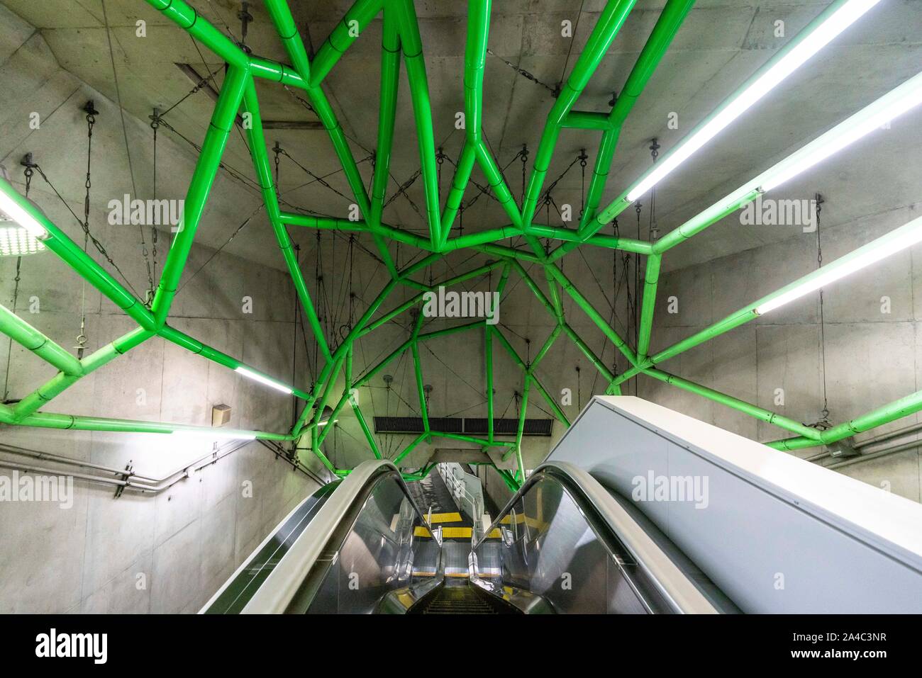 Toei Oedo Line Iidabashi Station, Bunkyo-Ku, Tokyo, Japan Stock Photo ...