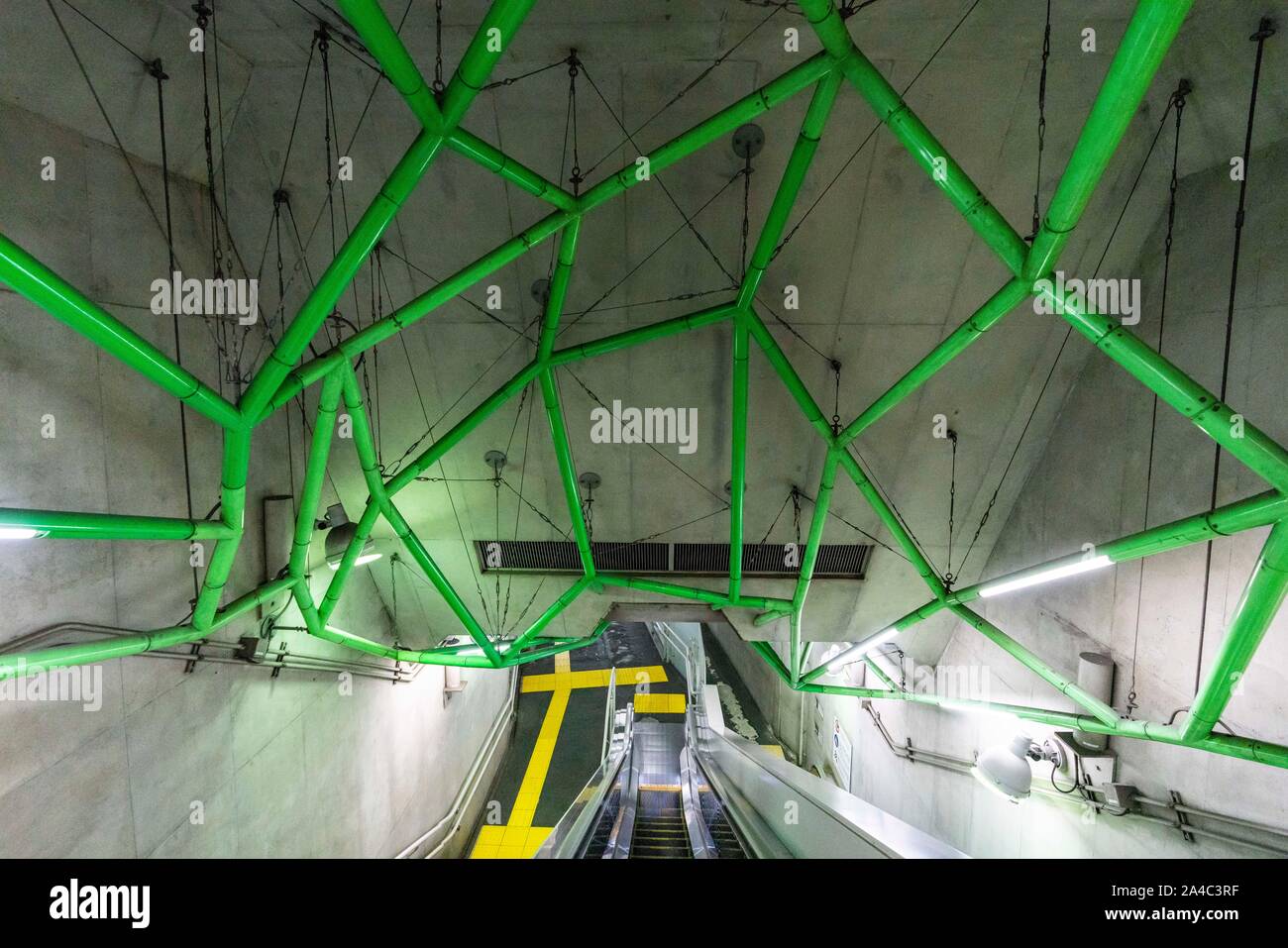 Toei Oedo Line Iidabashi Station, Bunkyo-Ku, Tokyo, Japan Stock Photo ...
