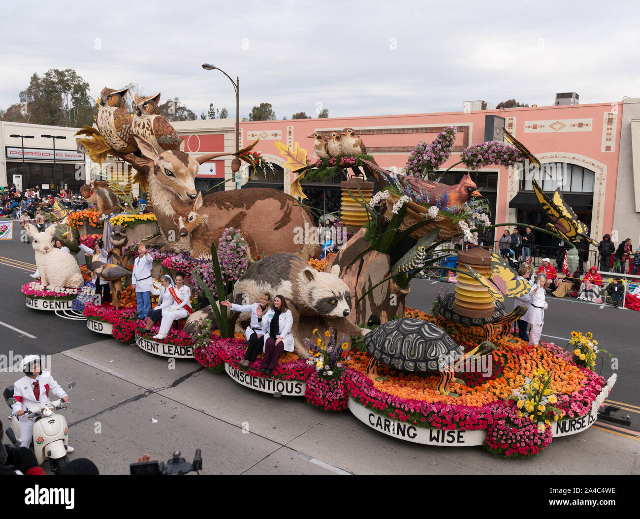 The Nurses' Float, decorated by registered nurses from across the ...