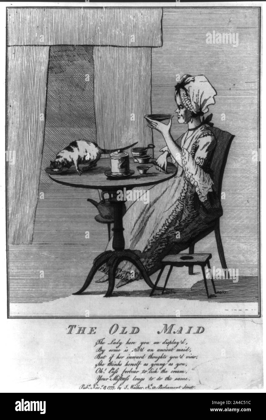 The Old Maid Stock Photo - Alamy