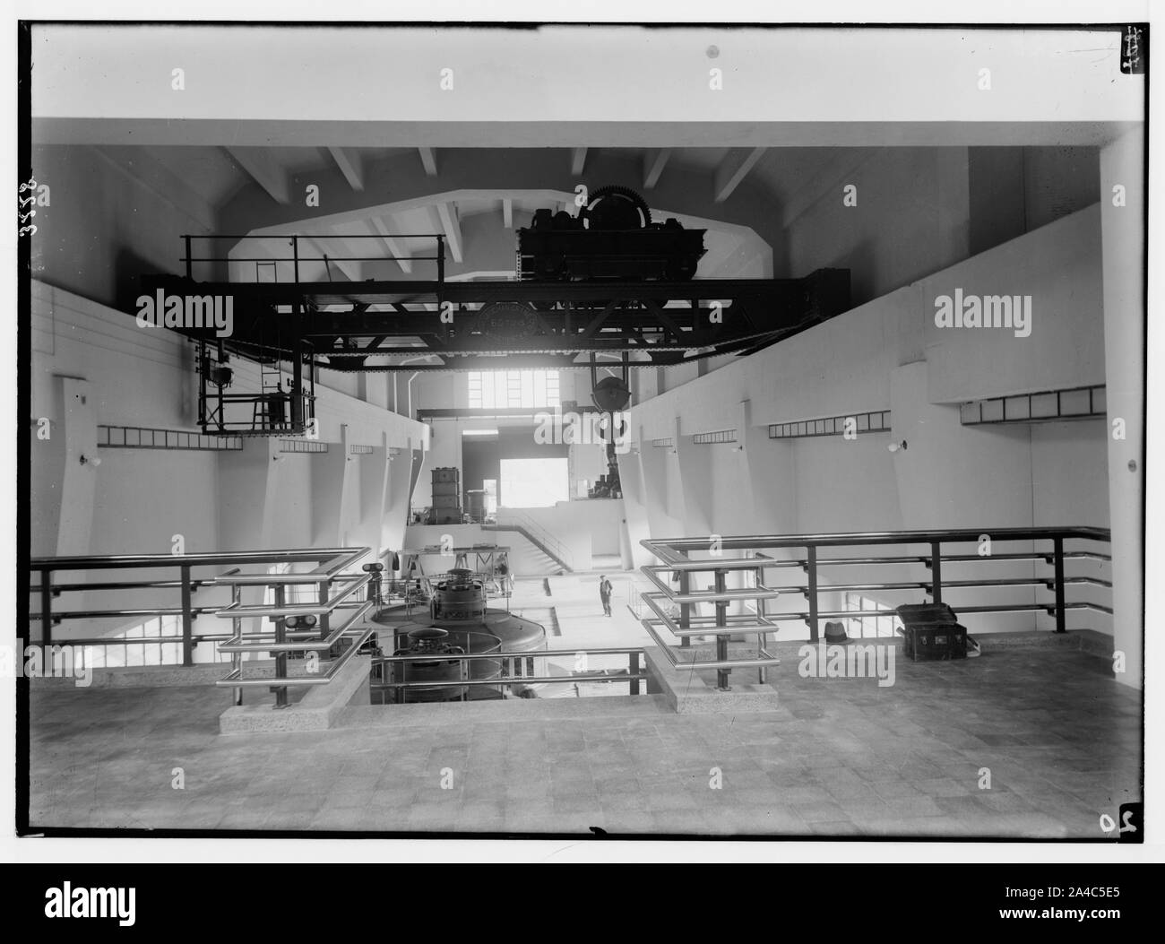 The Palestine Electric Corporation power plant. Int[erior] of the power ...