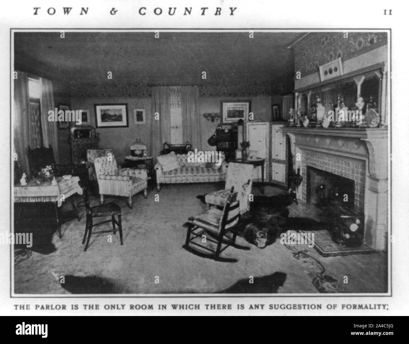 The Parlor is the only room in which there is any suggestion of ...