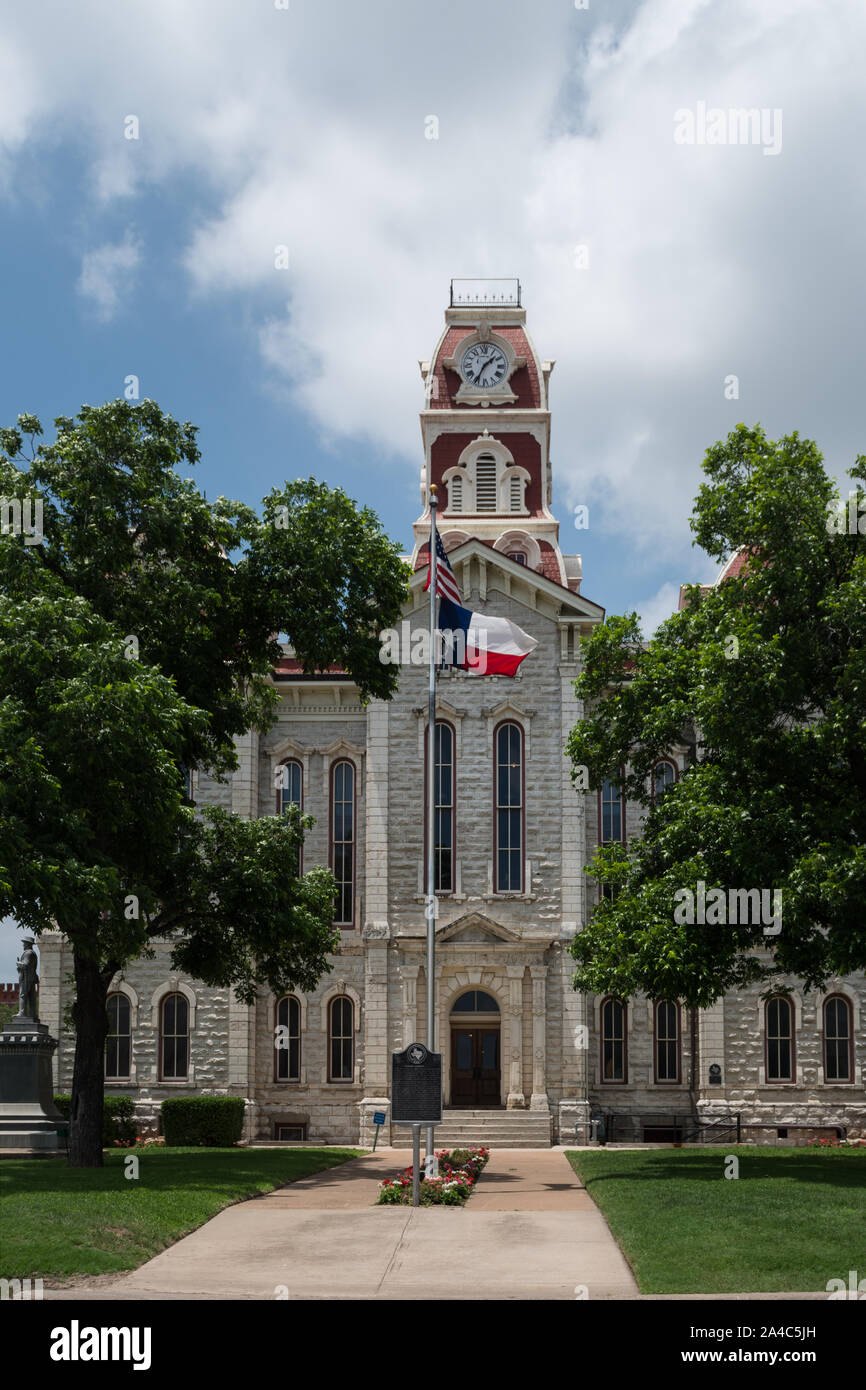 The Parker County Courthouse in Weatherford, Texas, west of Fort Worth ...