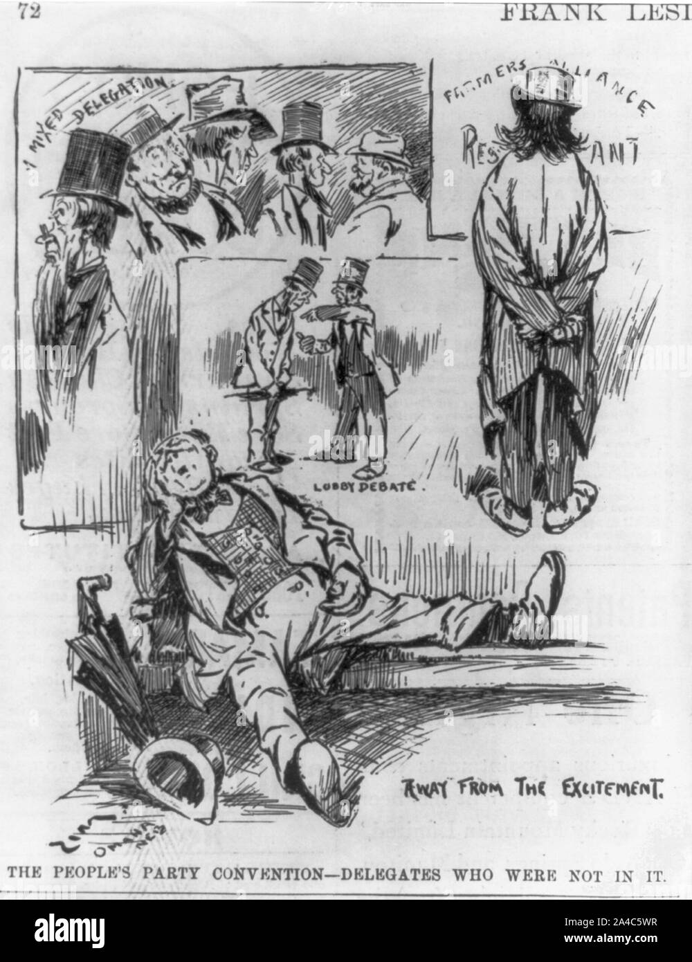 The Peoples Party Convention - Delegates who were not in it Stock Photo ...