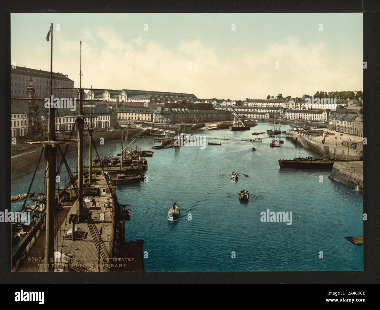 The Port Militaire from swing bridge, Brest, France Stock Photo - Alamy