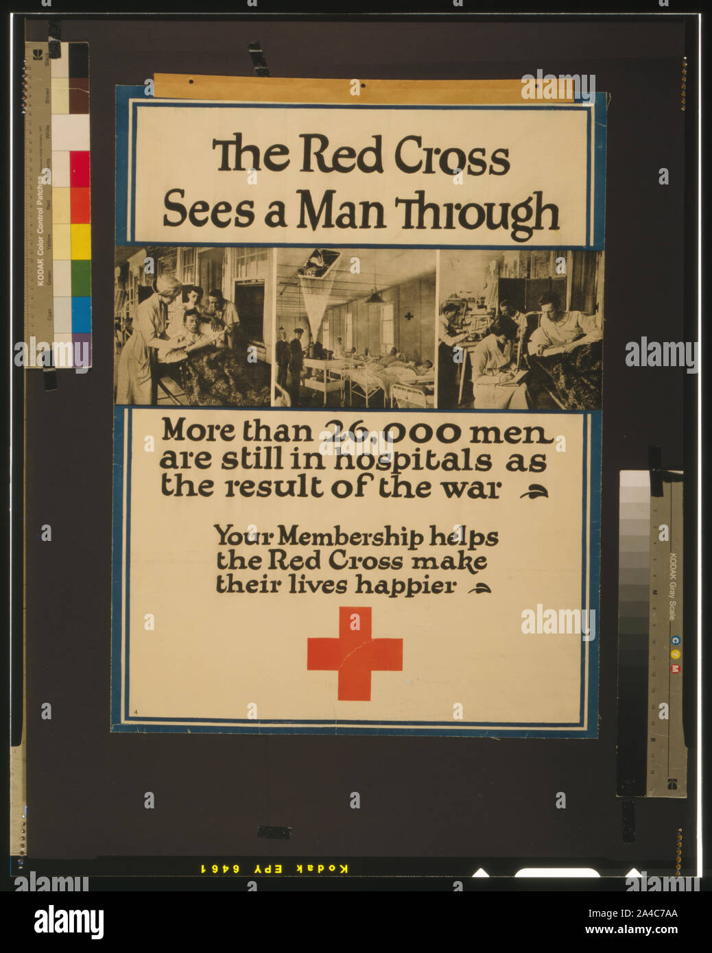 The Red Cross sees a man through Stock Photo - Alamy