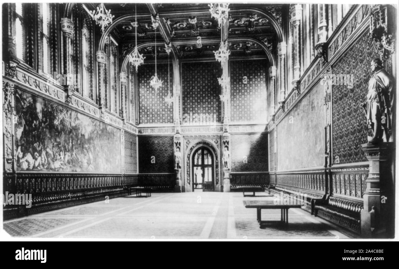 The Royal Gallery House of Lords, [interior, London, England] Stock ...