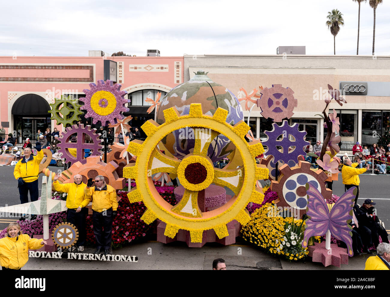 The Rotary International float in the 124th Rose Parade in Pasadena ...