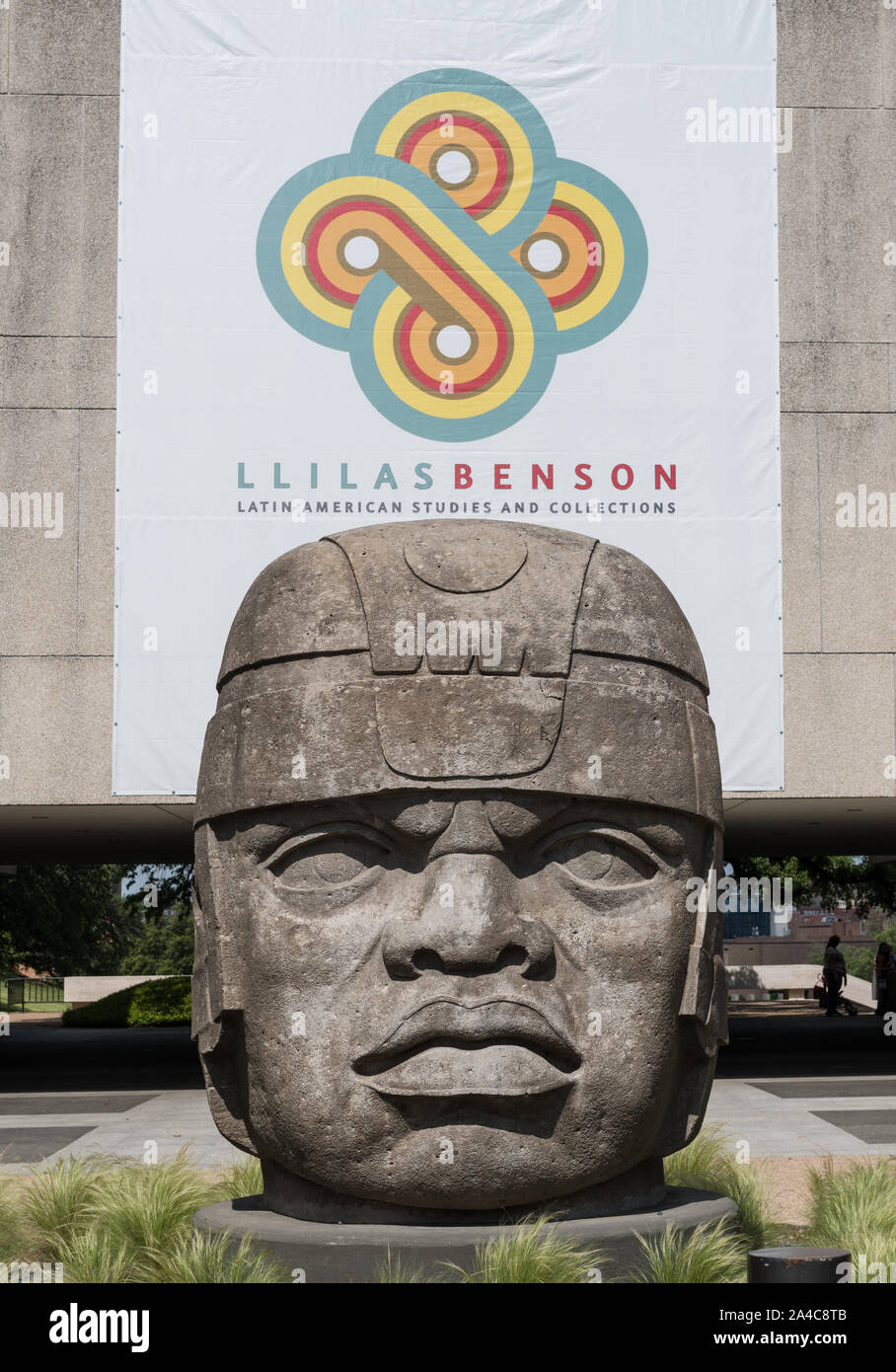 The San Lorenzo Monument, a replica of an Olmec colossal head of ...
