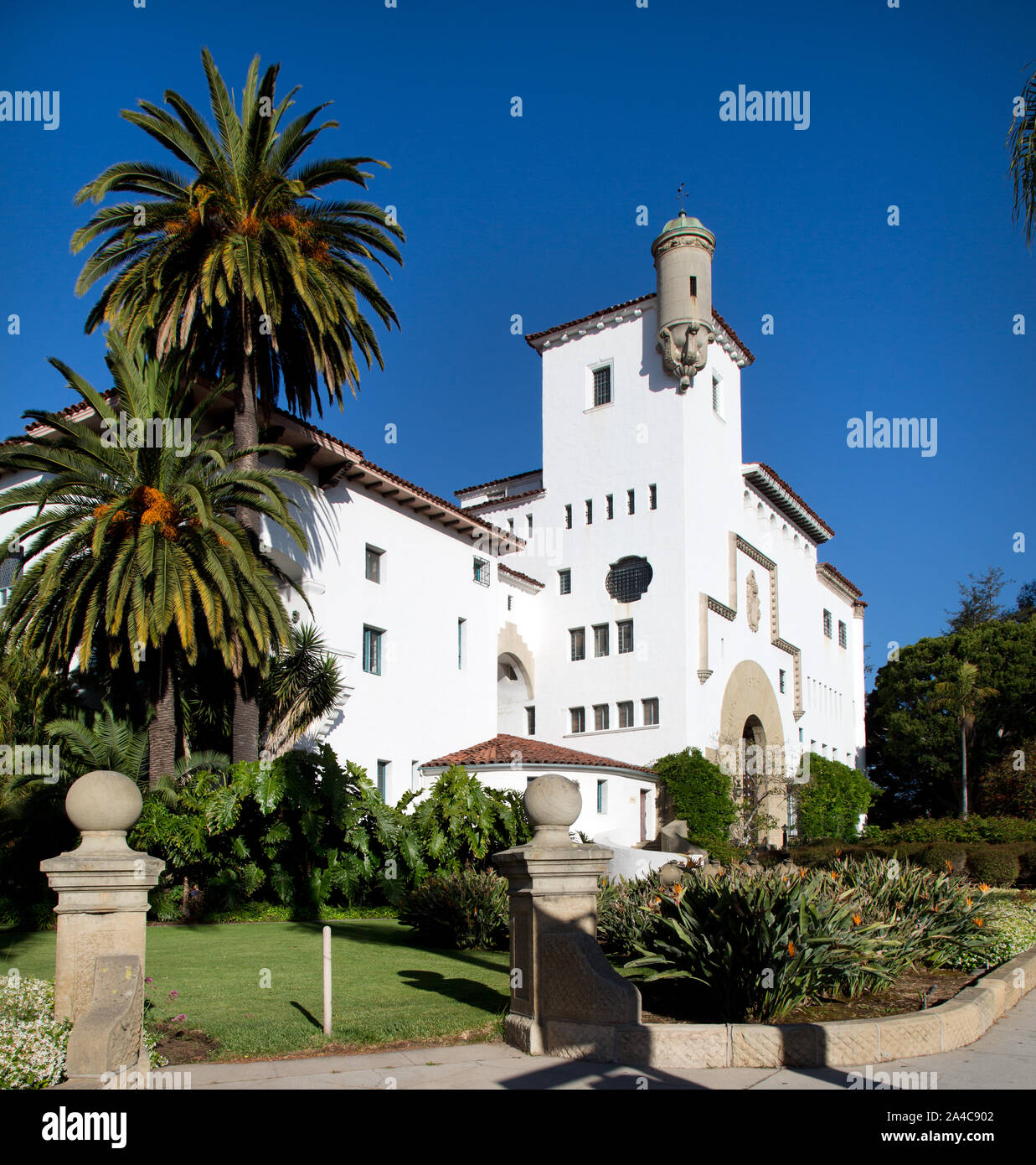 The Santa Barbara County Courthouse, Santa Barbara, California Stock ...