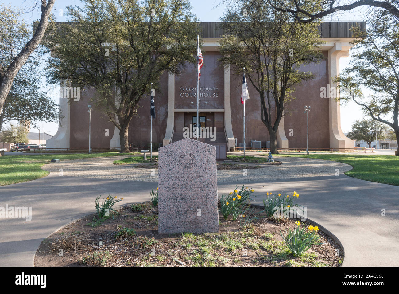 The Scurry County Courthouse in Snyder in west-central Texas was built ...