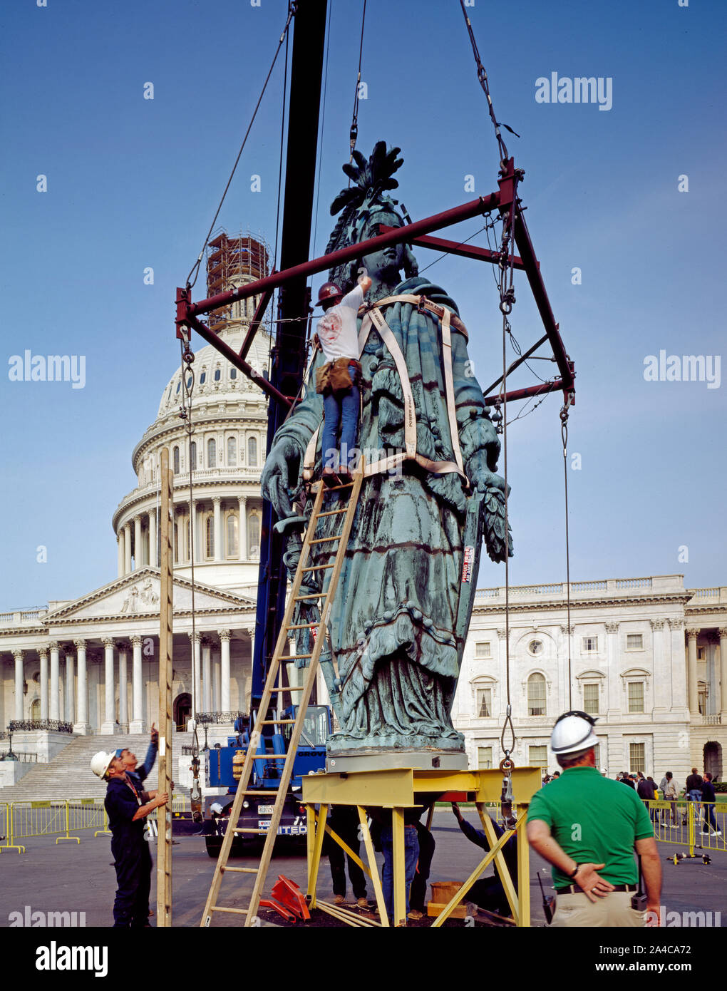 The Statue of Freedom at the U.S. Capitol, Washington, D.C Stock Photo ...