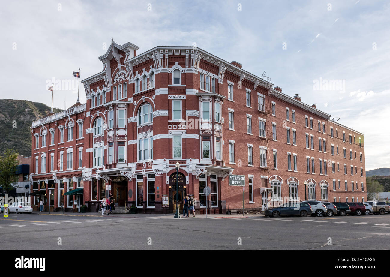 The Strater Hotel, opened in 1888 during a mining boom in Durango ...