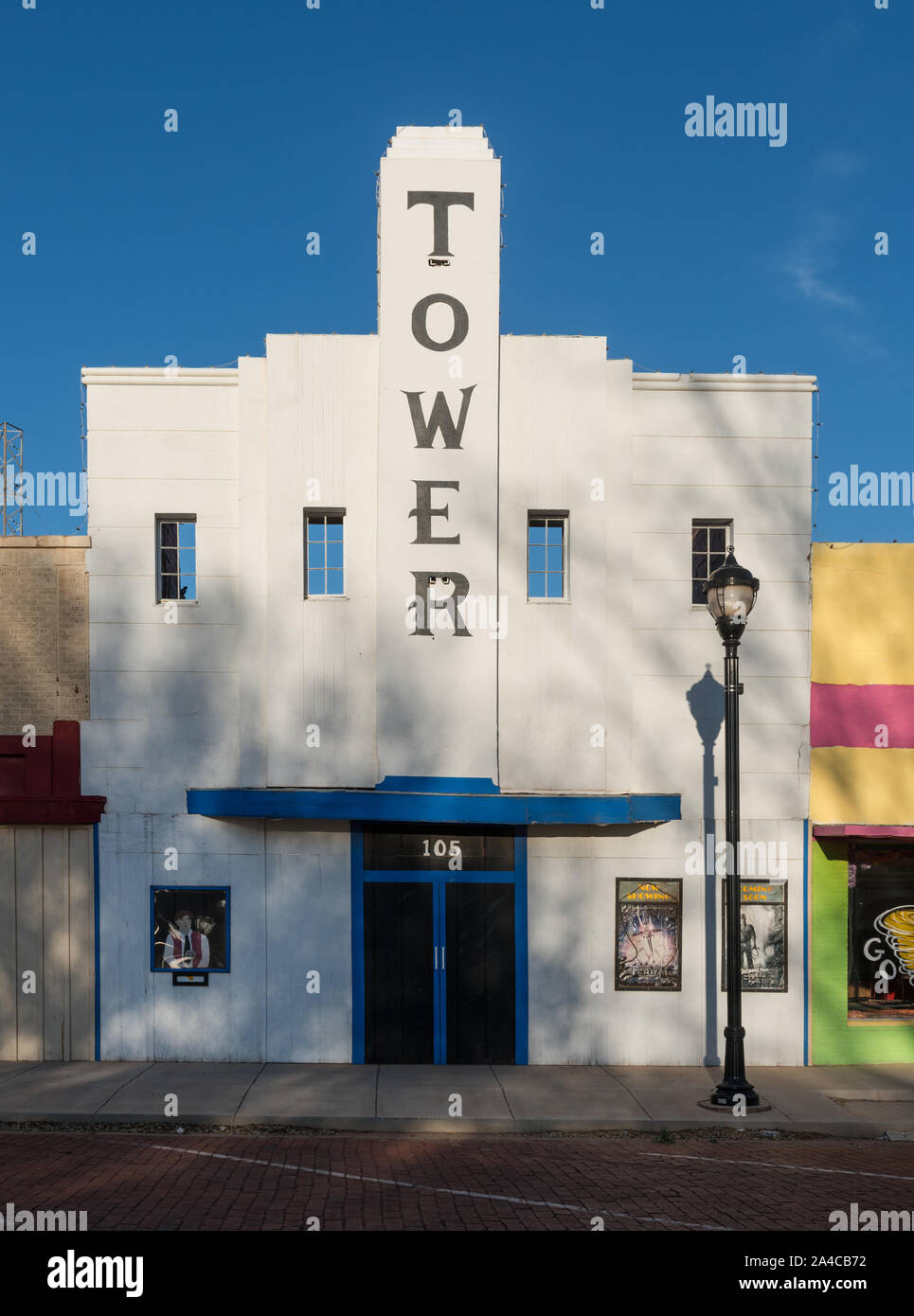 The Tower Theatre in Lamesa, the seat of Dawson County, Texas Stock ...