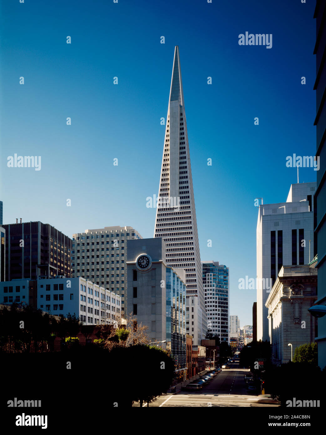 The Transamerica Pyramid is the tallest skyscraper in the San Francisco ...