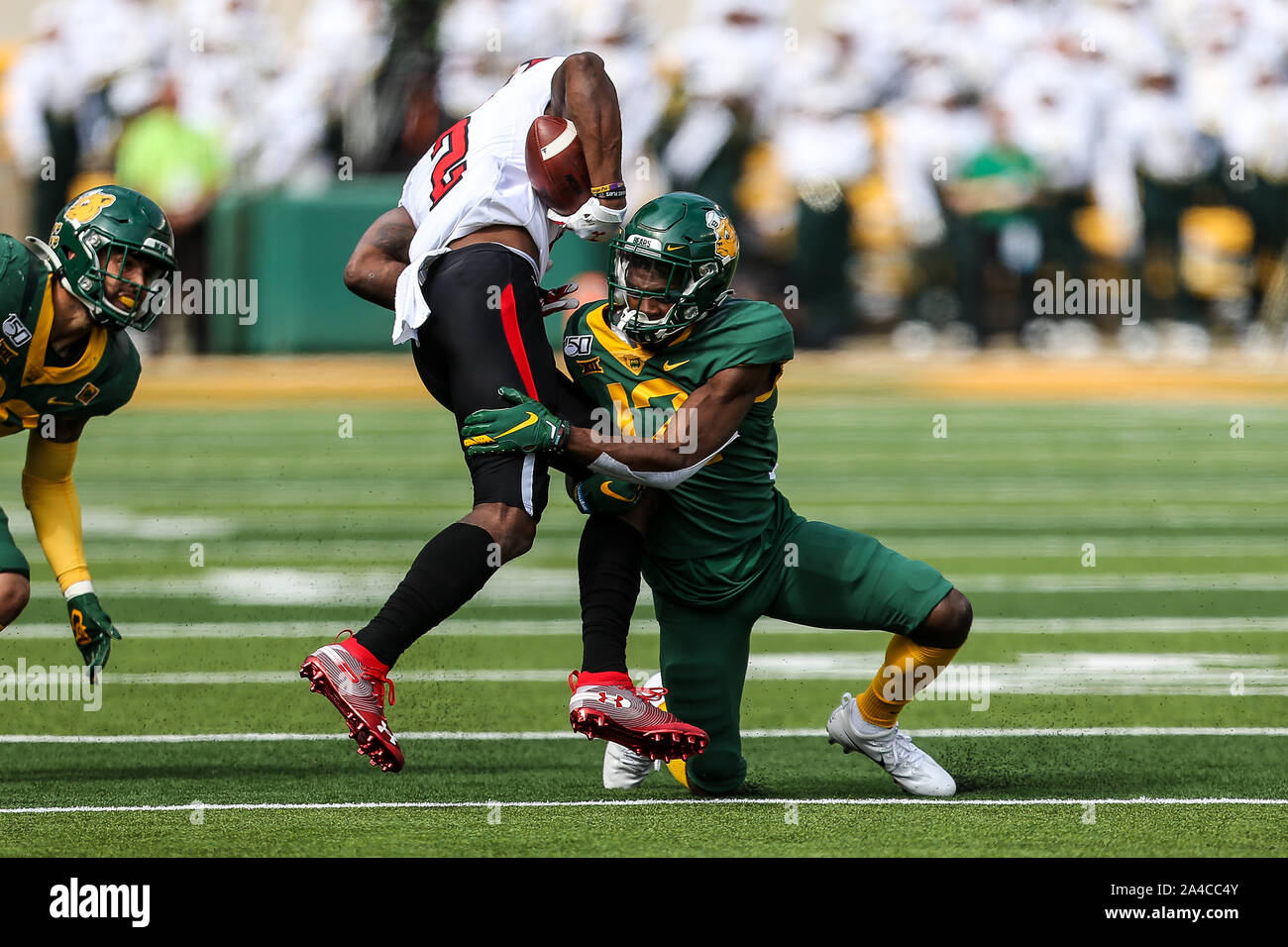 Waco, Texas, USA. 12th Oct, 2019. Baylor Bears cornerback Kalon Barnes ...