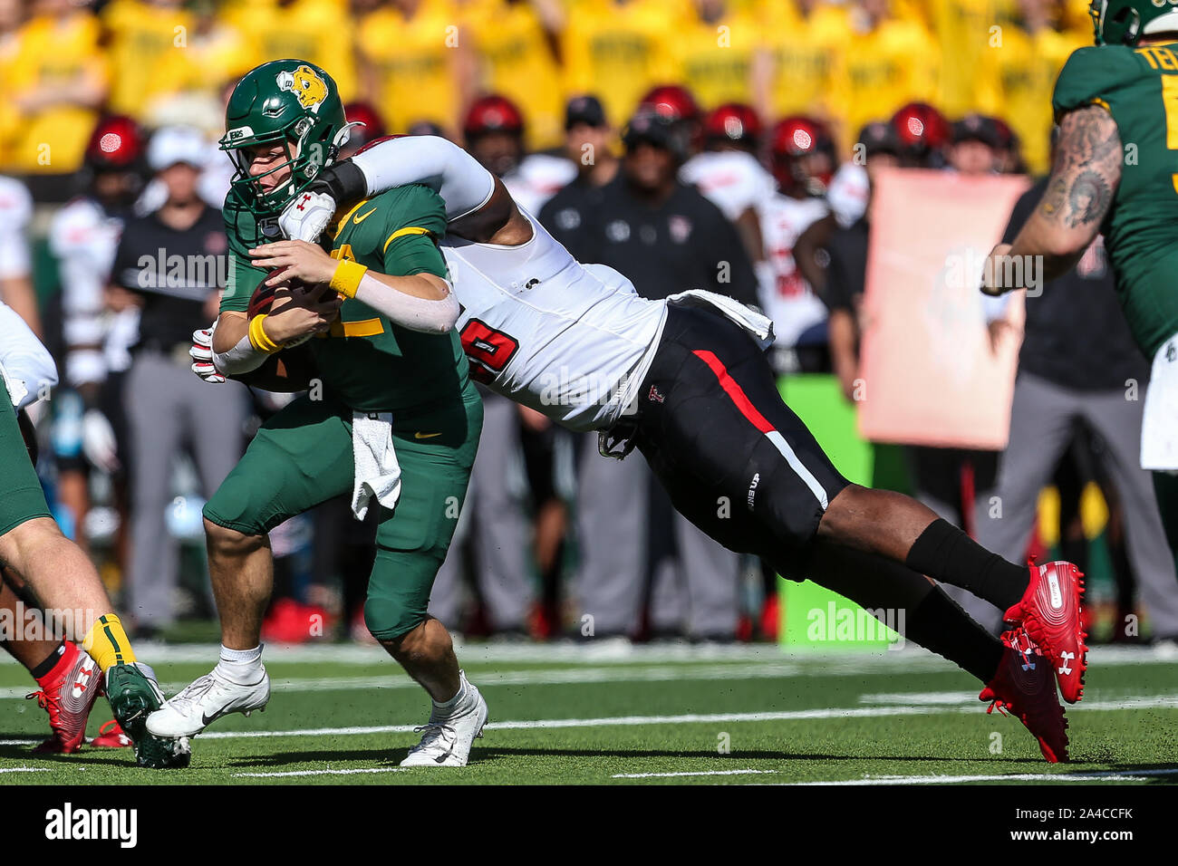 Waco, Texas, USA. 12th Oct, 2019. Baylor Bears quarterback Charlie ...