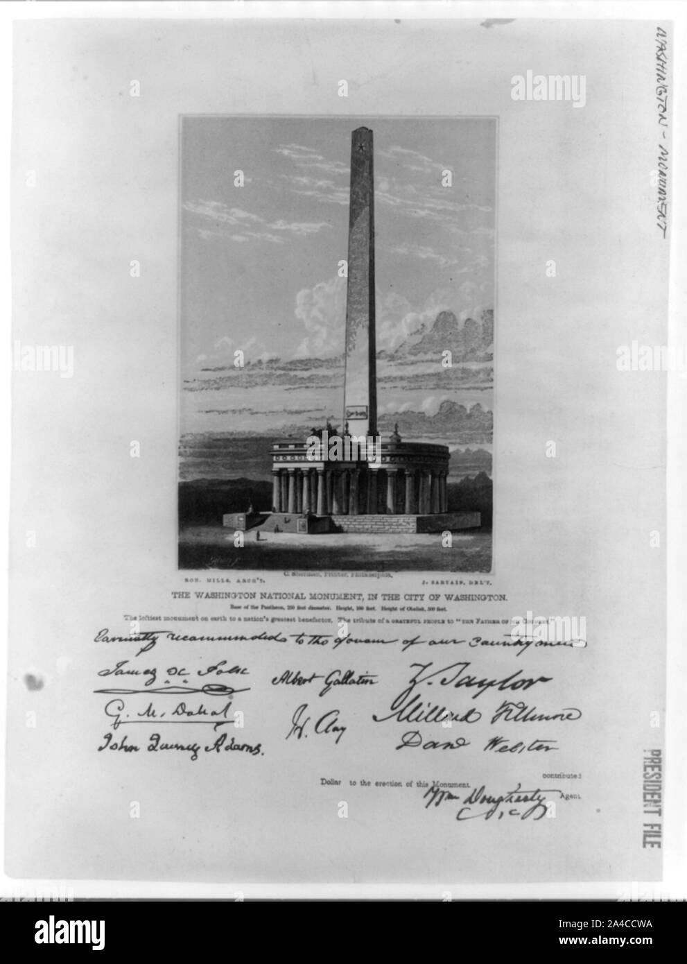 The Washington National Monument, in the city of Washington base of the ...