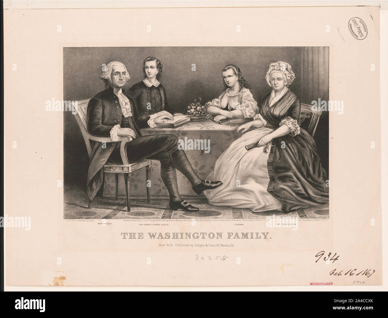 The Washington family Stock Photo - Alamy