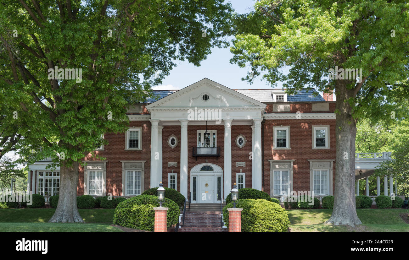 The West Virginia Governor's Mansion in Charleston Stock Photo - Alamy