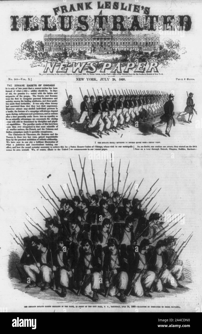 The Zouave Cadets of Chicago Stock Photo - Alamy