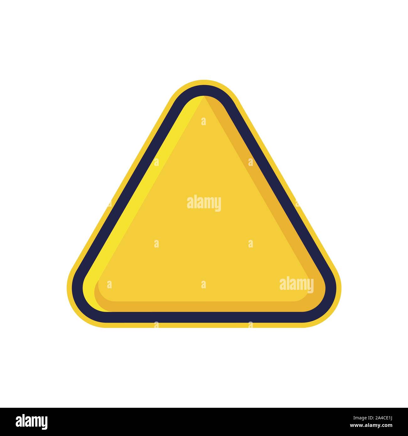 Sign Isolated On White Background. ISO Triangle Warning Symbol Simple ...