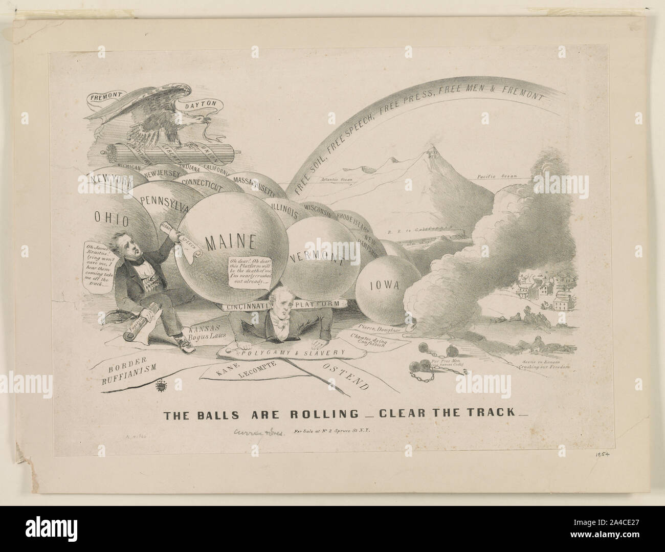 The balls are rolling - clear the track Stock Photo - Alamy