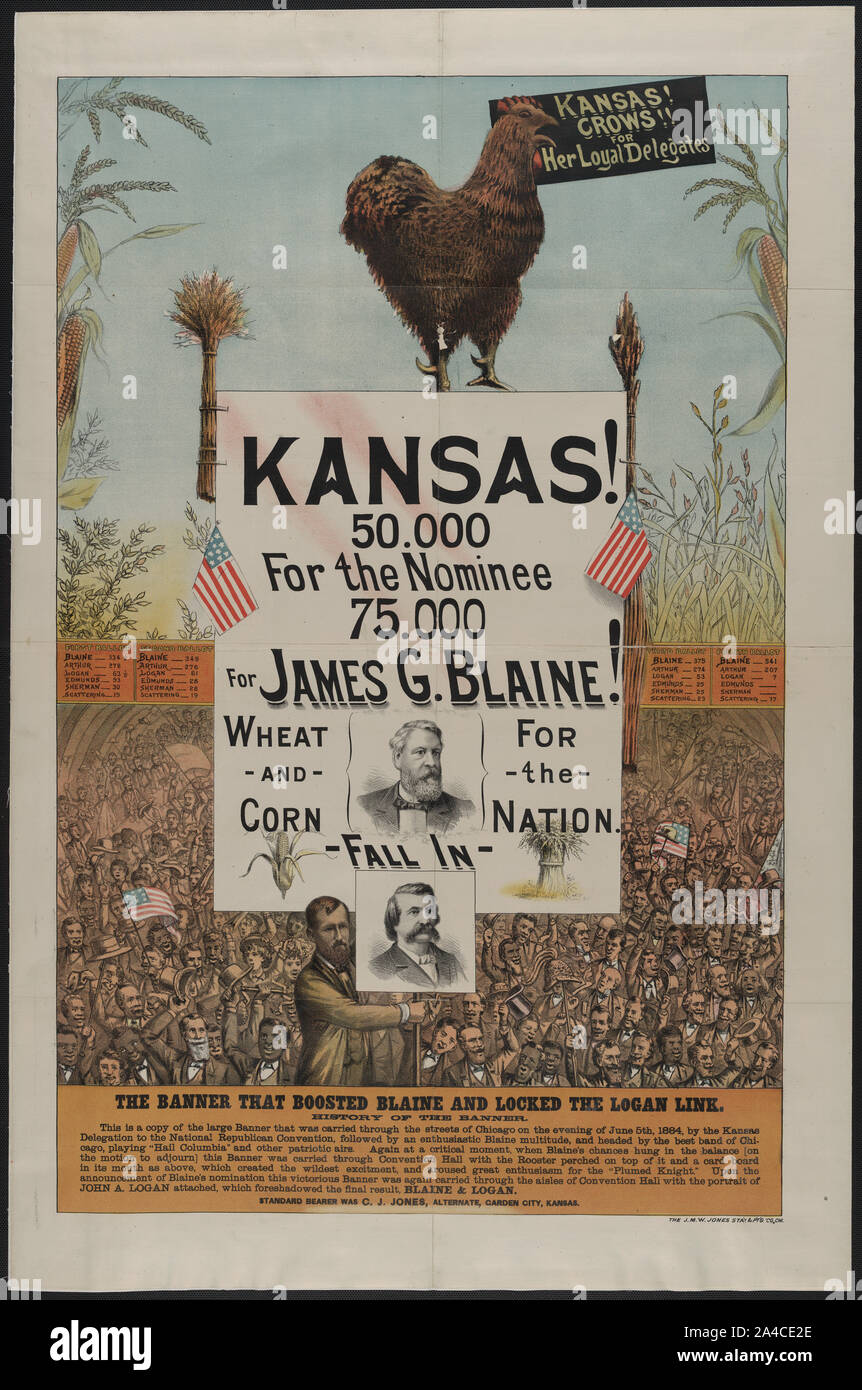 The banner that boosted Blaine and locked the Logan link Stock Photo ...