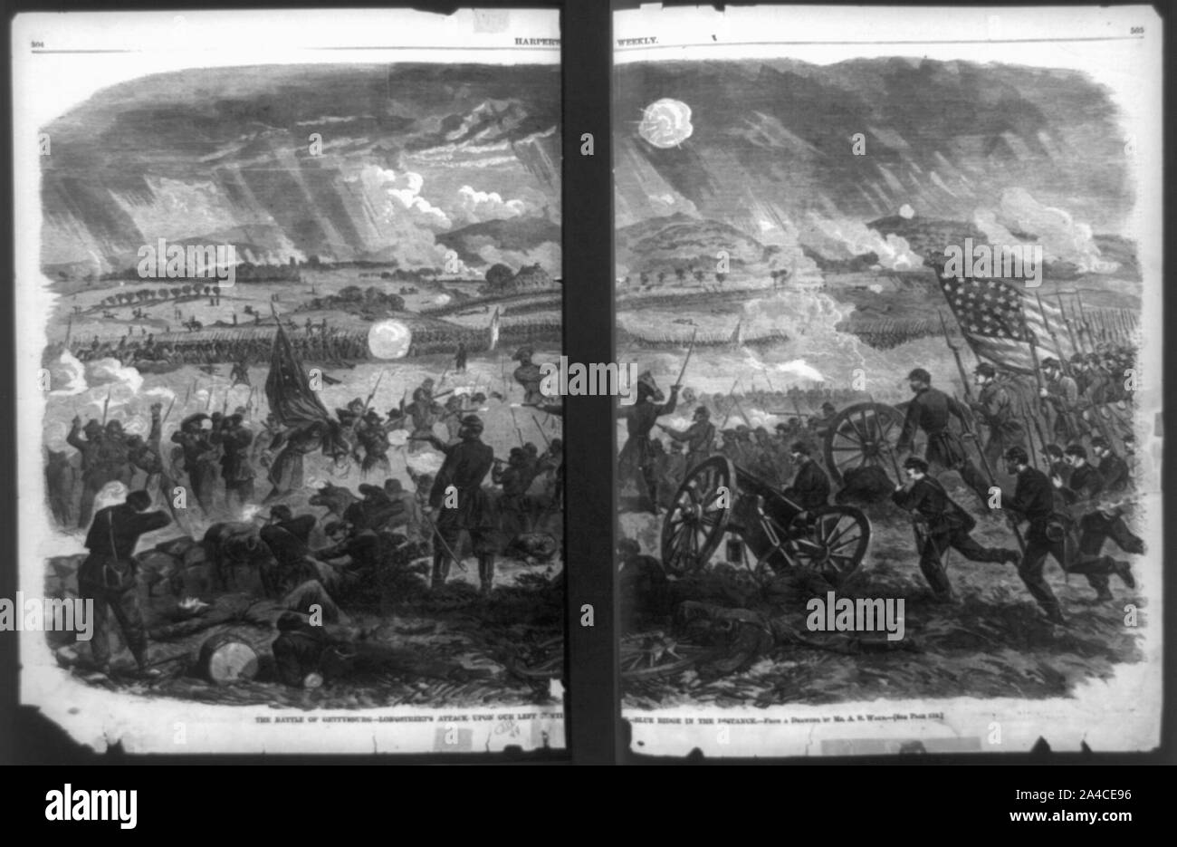 The battle of Gettysburg--Longstreet's attack upon our left centre ...