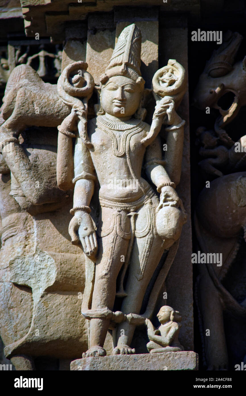 God and goddesses carved on the wall of temple Stock Photo - Alamy