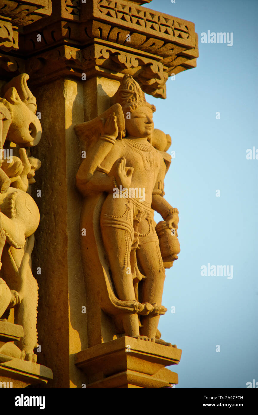 God and goddesses carved on the wall of temple Stock Photo - Alamy