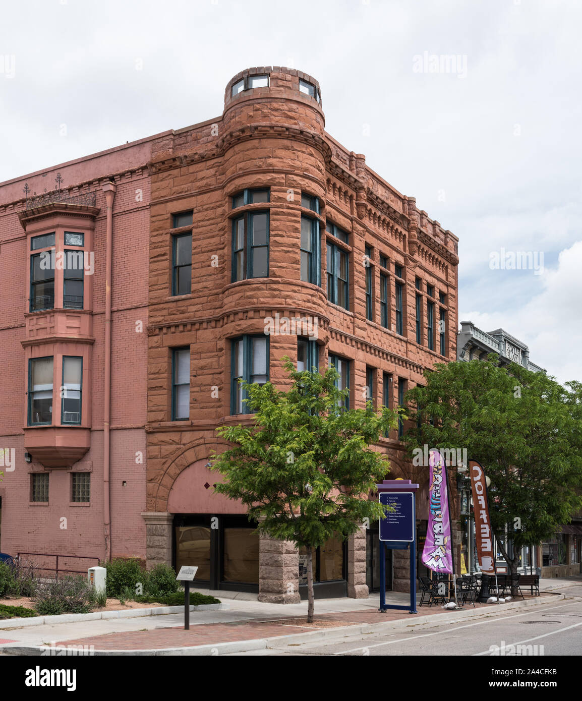 The c. 1890 Riverside Building, designed by Robert Roeschlaub, is part ...