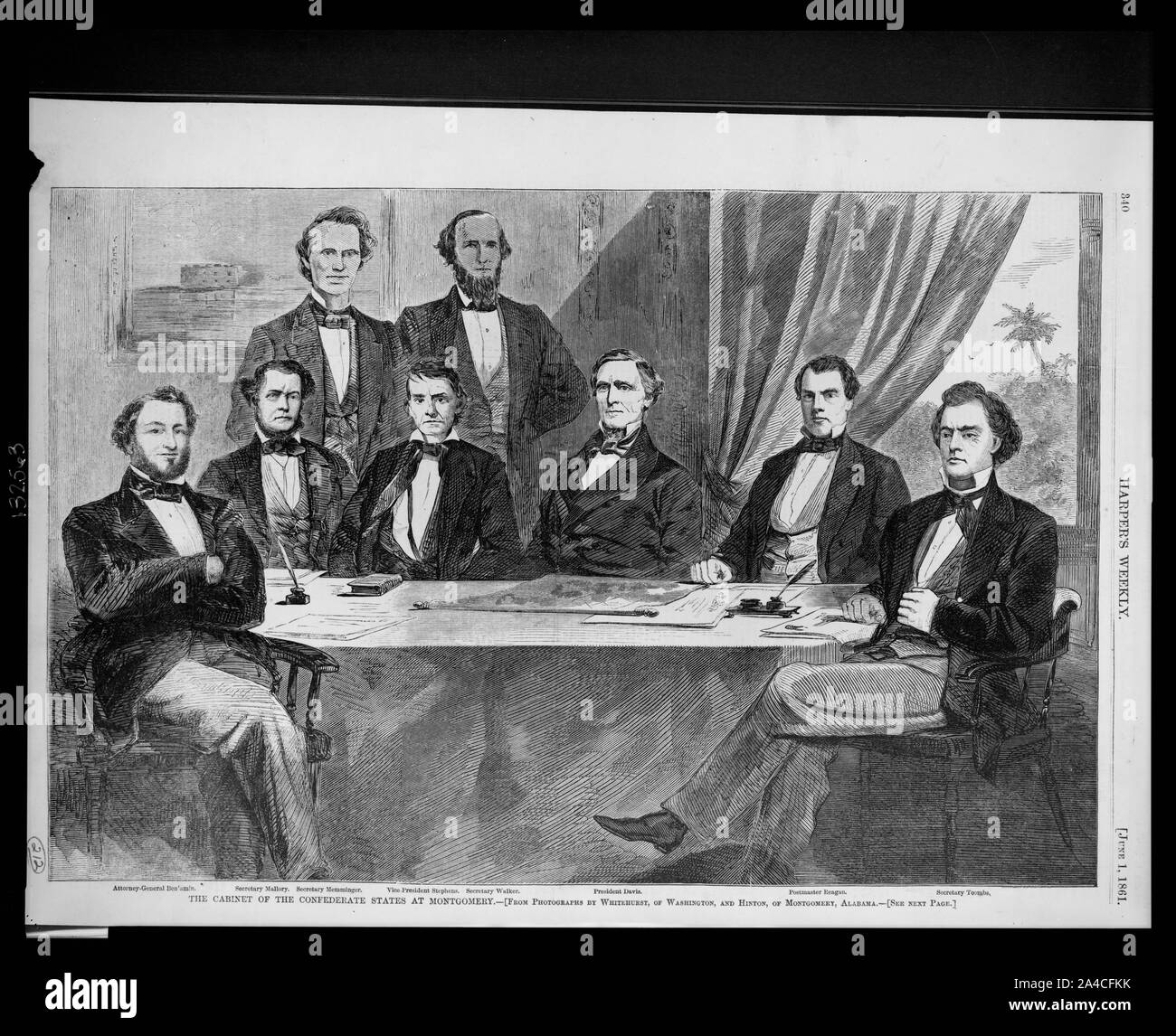 The cabinet of the Confederate States at Montgomery / from photographs ...
