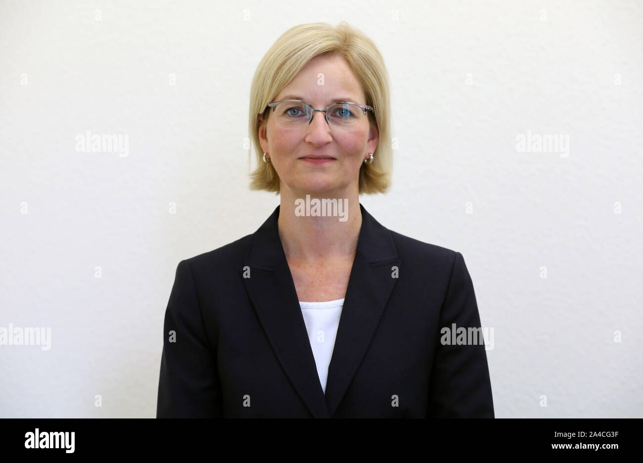 Rostock, Germany. 11th Oct, 2019. Christine Busse, the new Attorney ...
