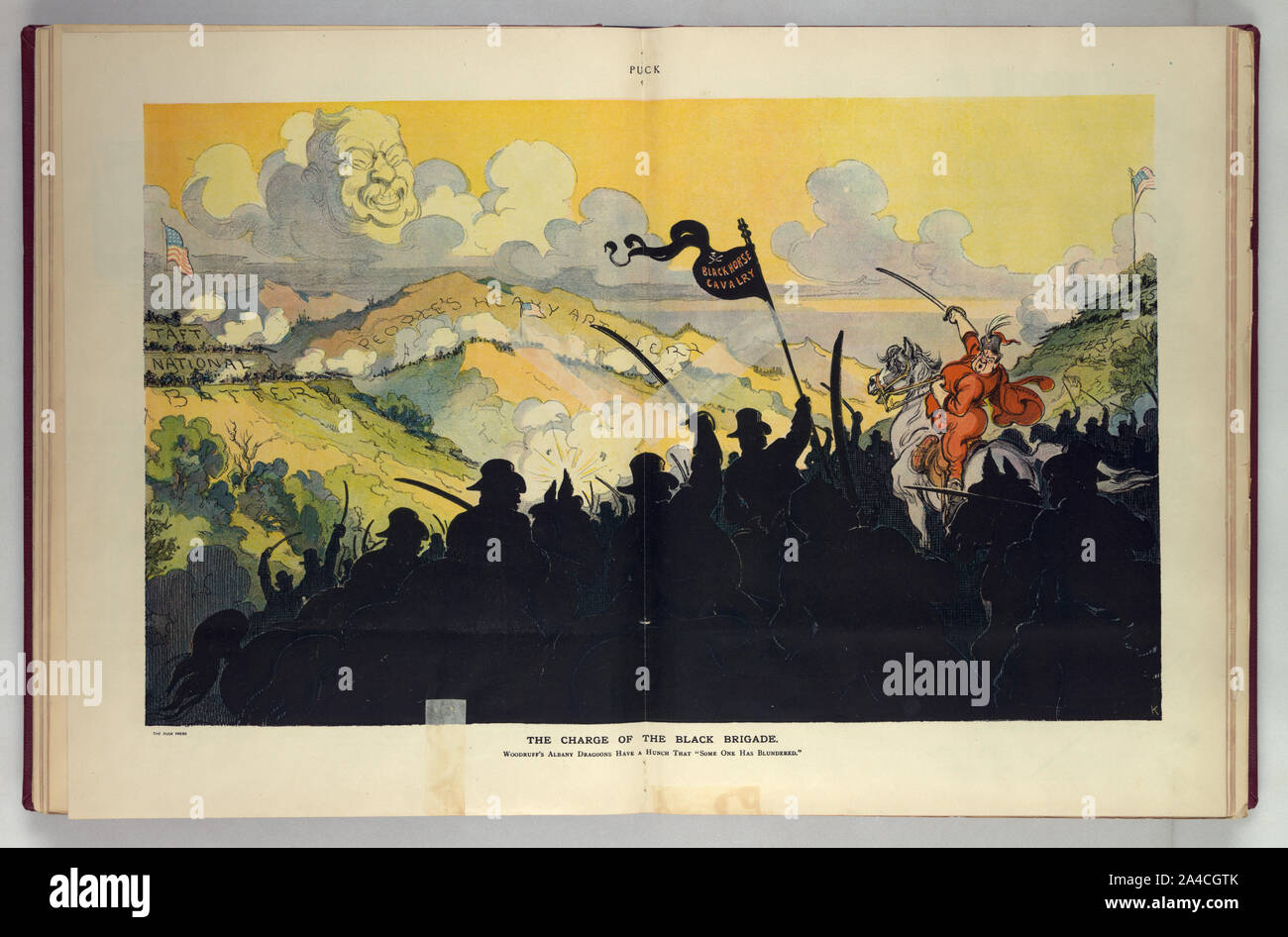 The charge of the Black Brigade / K Stock Photo - Alamy