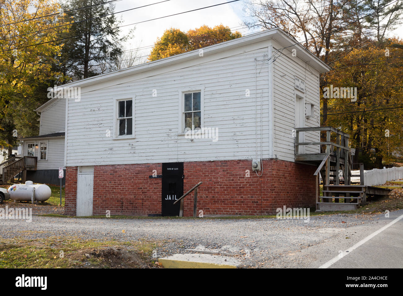The combination mayor's office (above) and jail (downstairs), built in ...