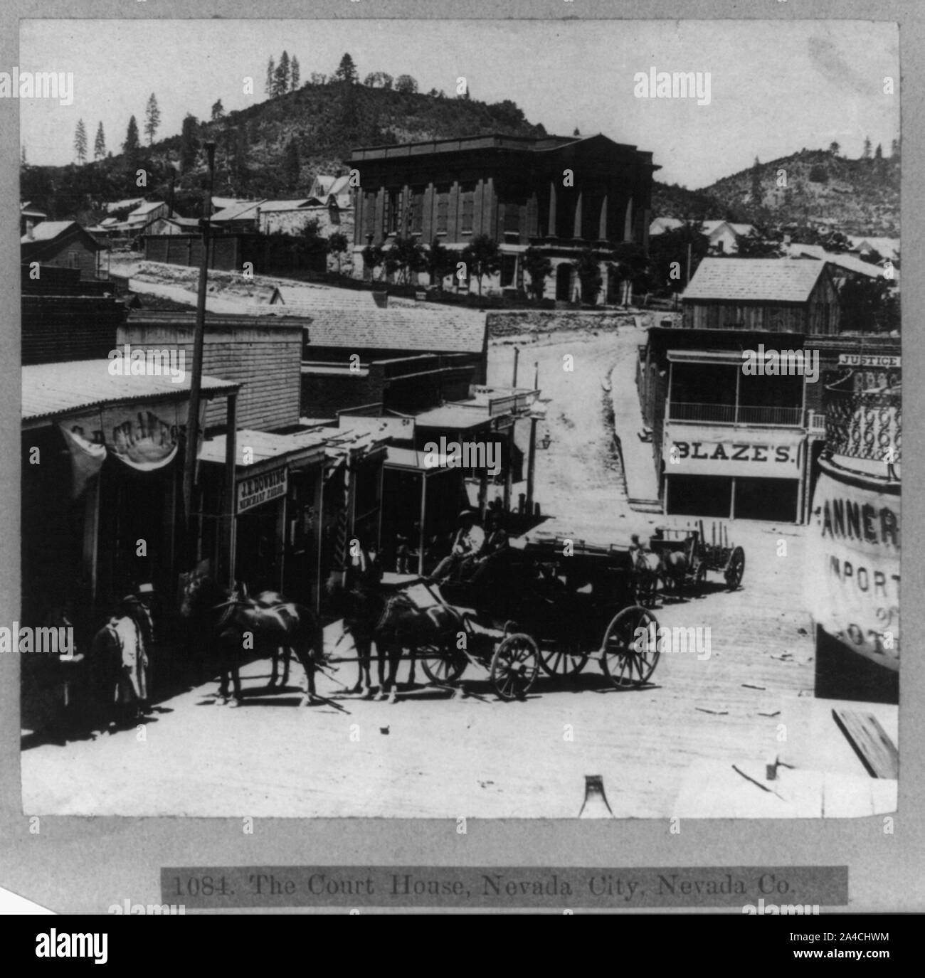 Small town western street Black and White Stock Photos & Images - Alamy