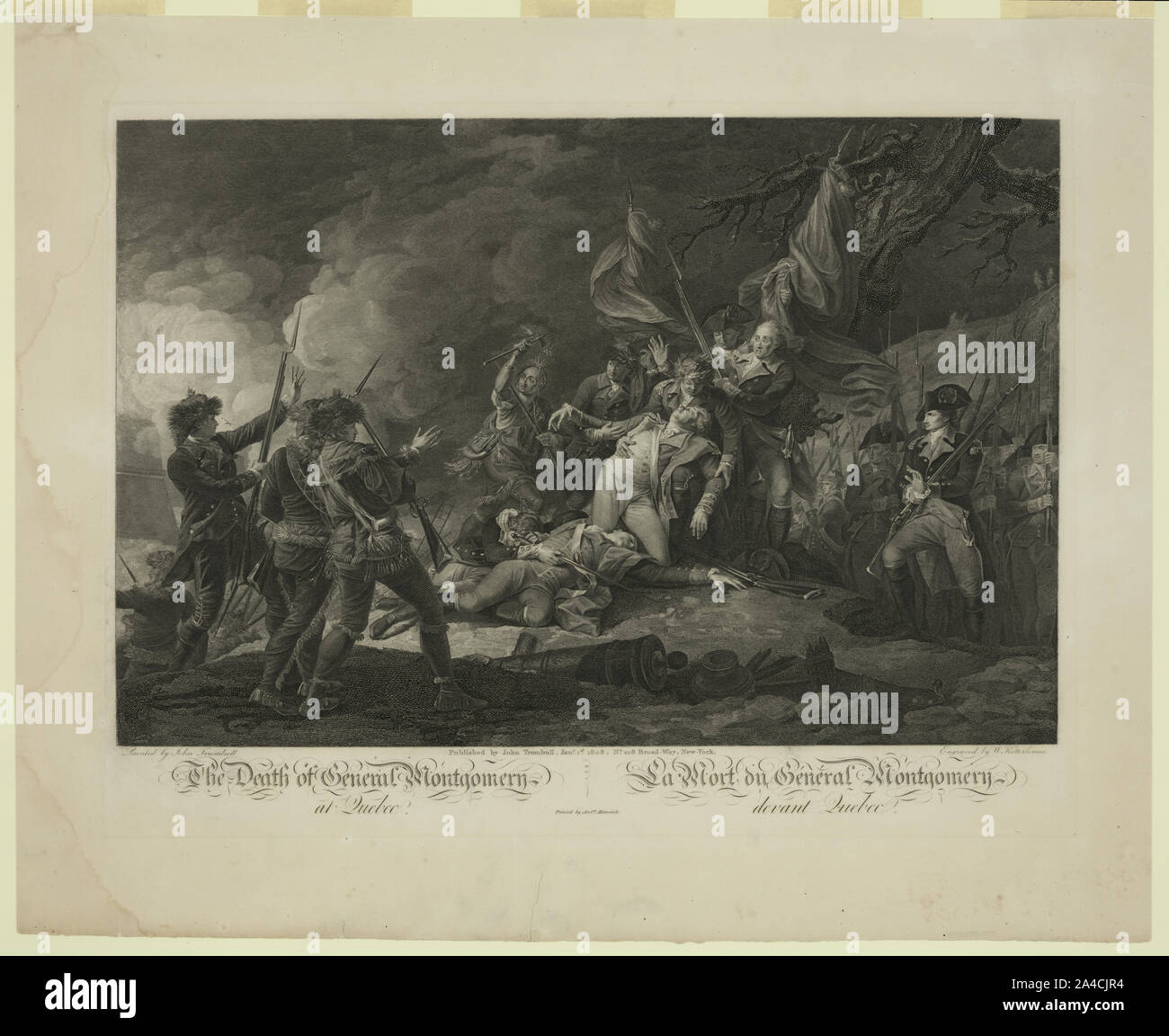 The death of General Montgomery at Quebec La mort du General Montgomery ...