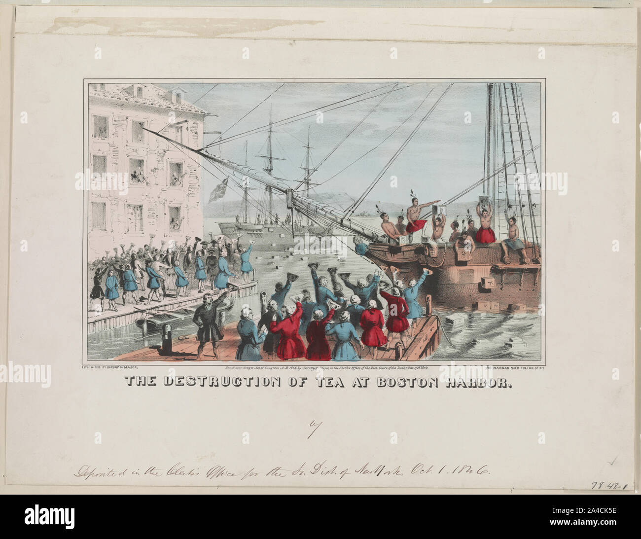 Boston tea party 1773 hi-res stock photography and images - Alamy