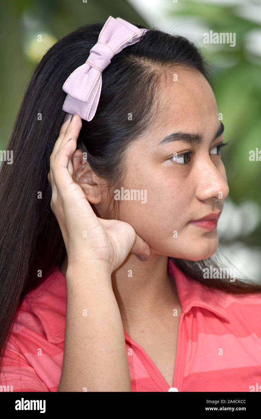 Beautiful Female Hearing Stock Photo - Alamy