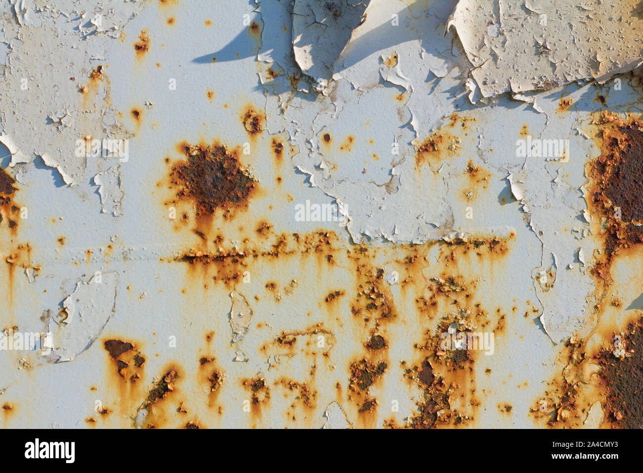Corroded blue metal background. Rusty blue painted metal wall. Rusty ...