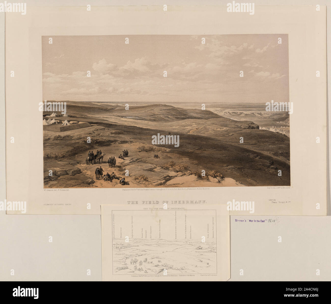 The field of Inkermann / W. Simpson delt Stock Photo - Alamy