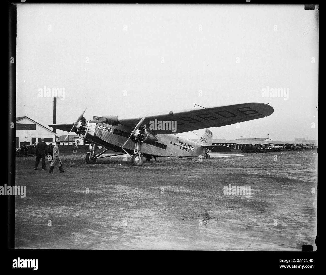 The first plane of the new transcontinental air line, of which Col ...