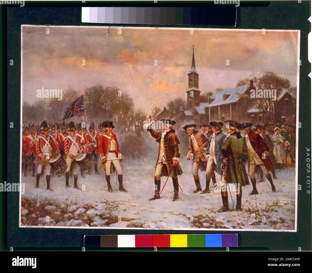 The first resistance / E. Percy Moran Stock Photo - Alamy