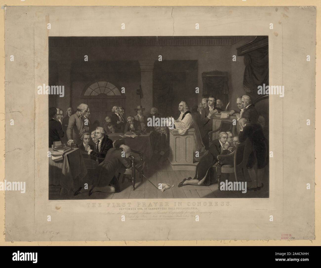 The prayer in the first congress hi-res stock photography and images ...