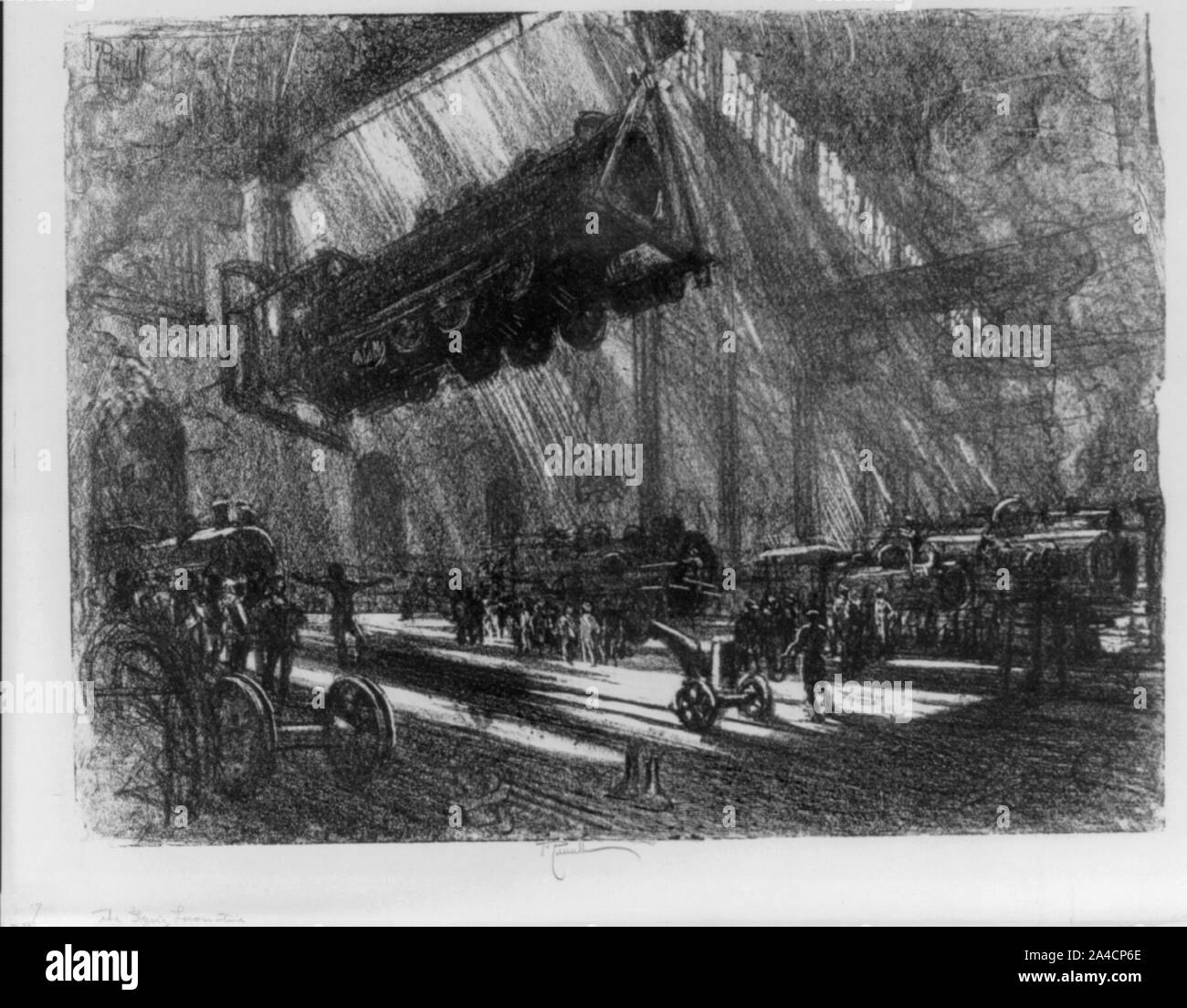 The flying locomotive Stock Photo - Alamy