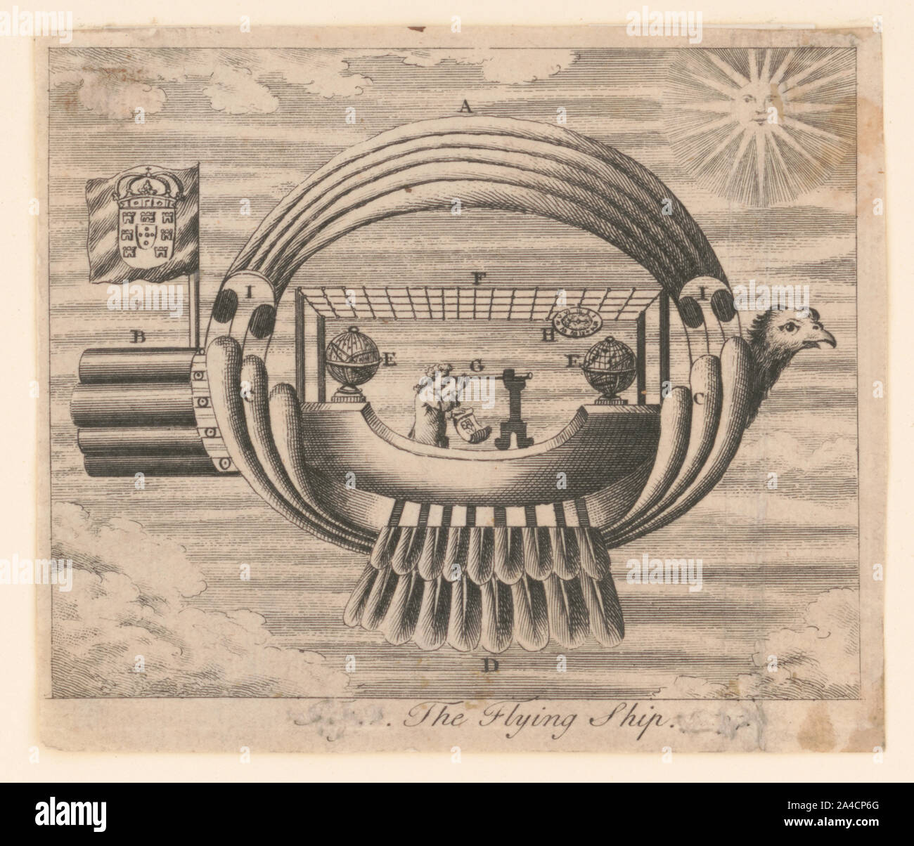 The flying ship Stock Photo - Alamy